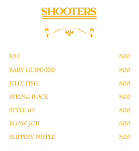 Menu - Golden Ice Runda