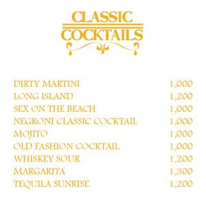 Menu - Golden Ice Runda